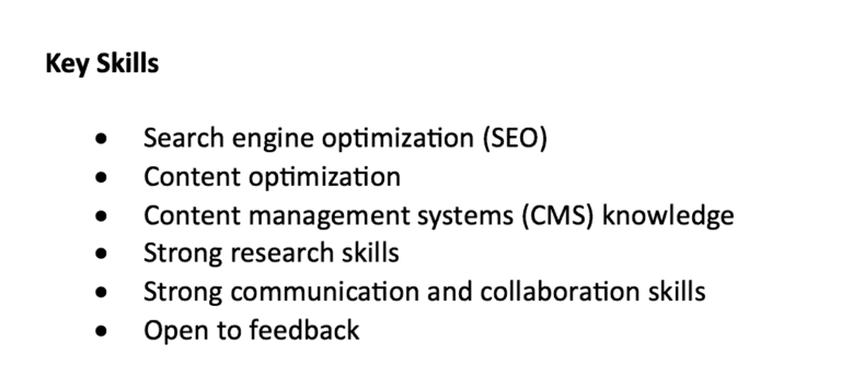 Skills For A Job: What Recruiters Want to See on Your Resume