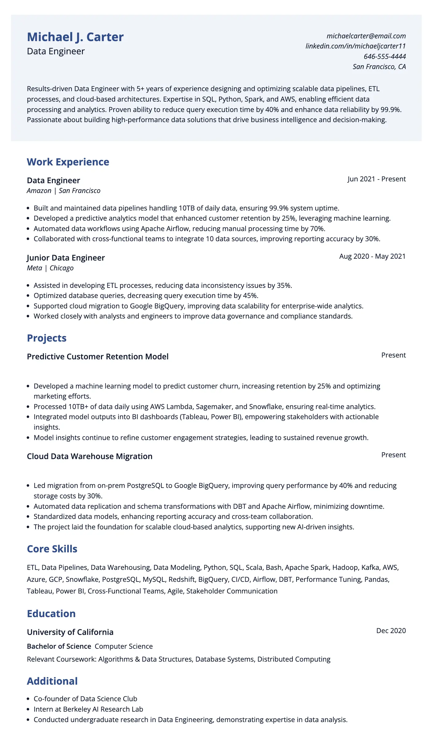 Resume Examples, Keywords, and Tips for Data Engineers