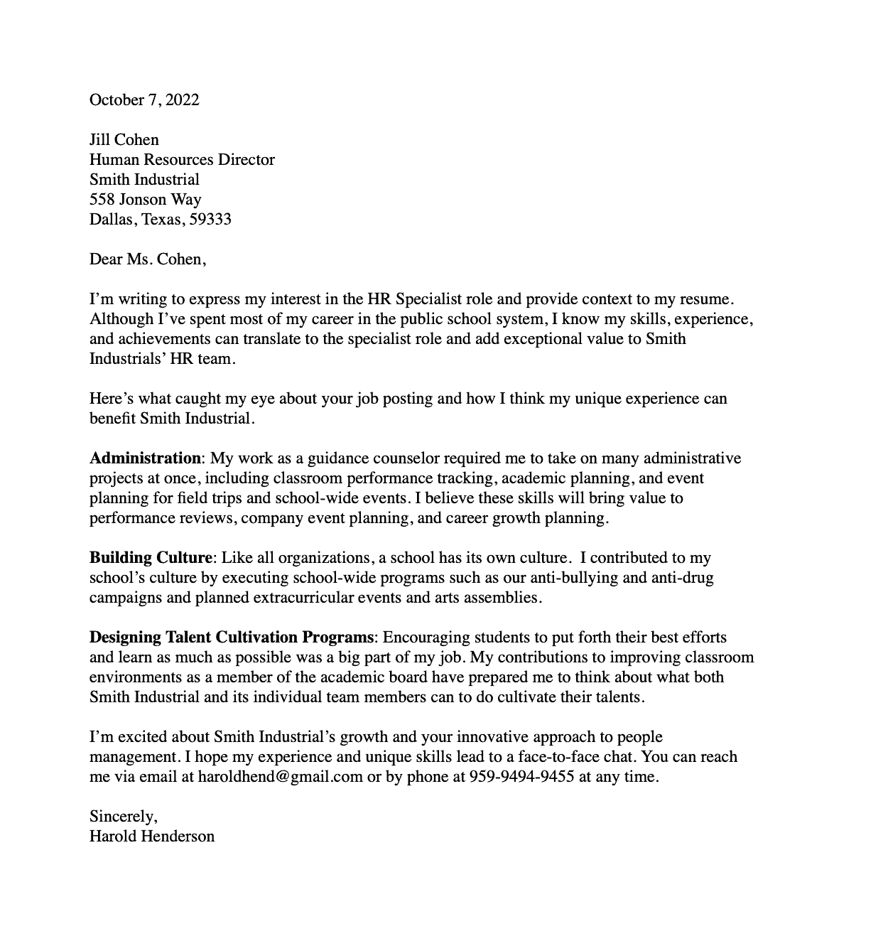 How To Write A Good Cover Letter