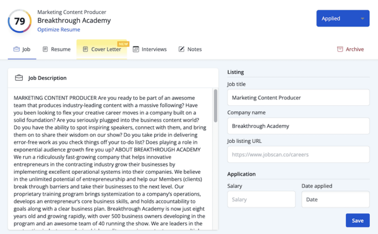 After 20 Years at a Company, a Laid-Off Project Manager Used Jobscan to ...