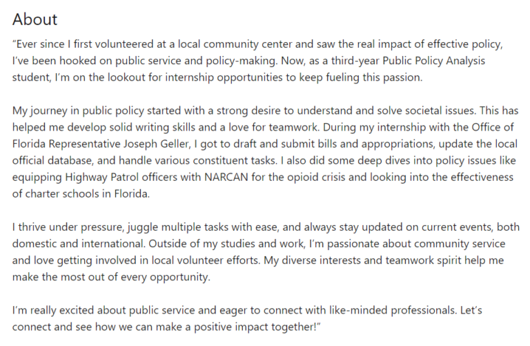 How to Write a LinkedIn Summary (With 21 Examples)