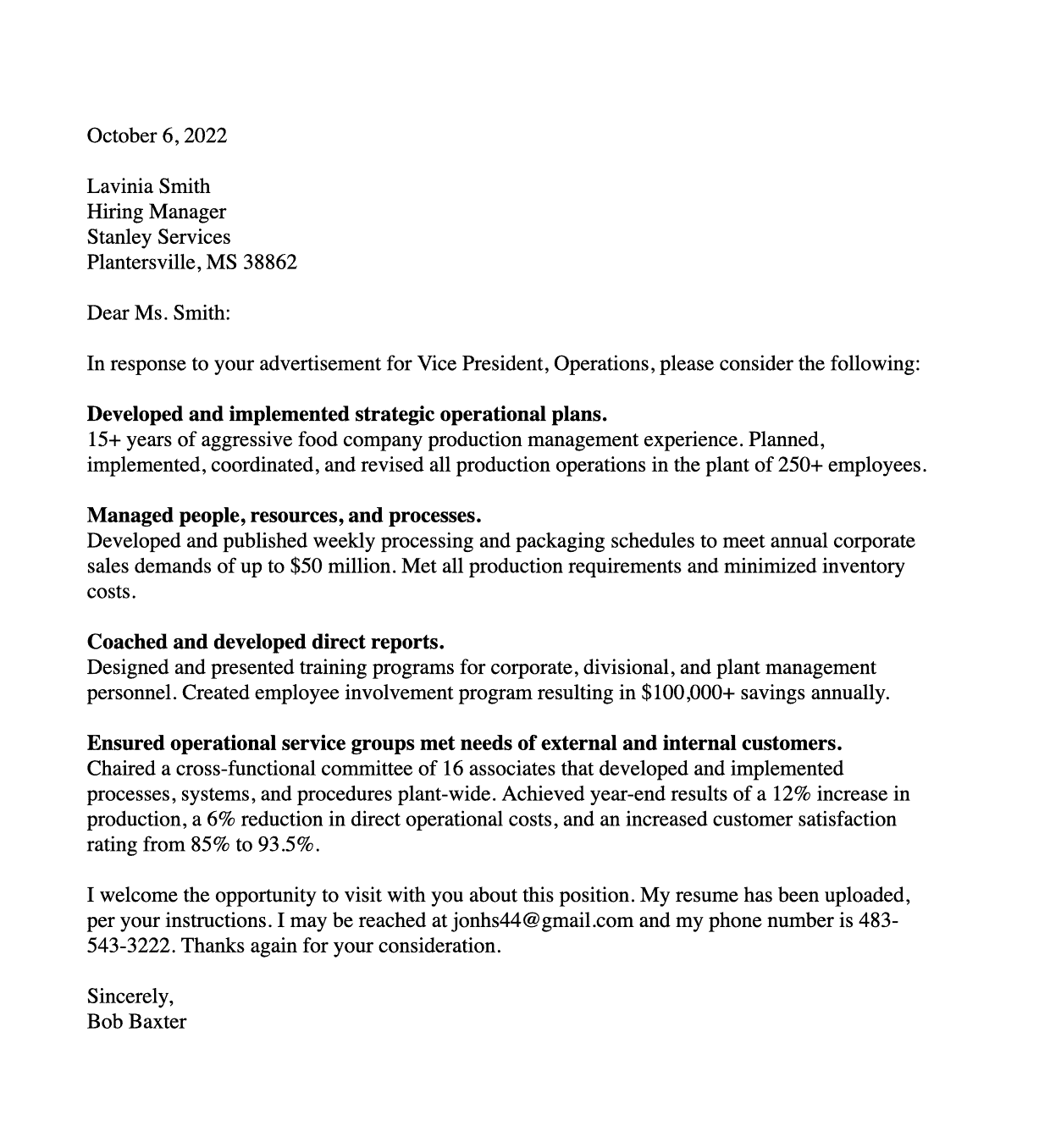 How To Write A Good Cover Letter