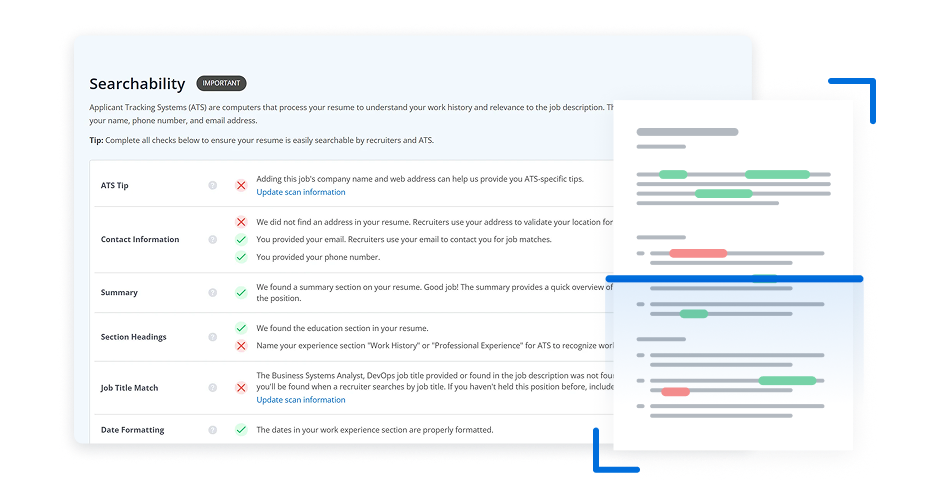 Resume Fixer | Fix My Resume with Jobscan