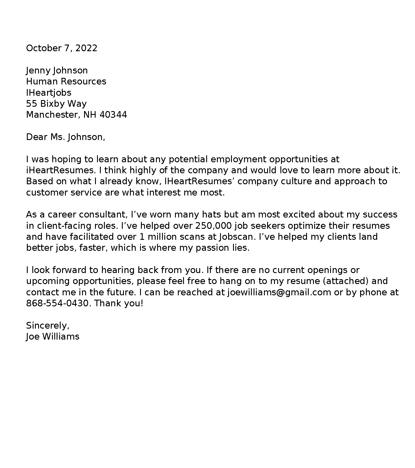 Cover Letter Examples For Job Seekers In 2022 2023 