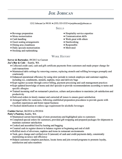 Resume Examples for Any Job - Jobscan
