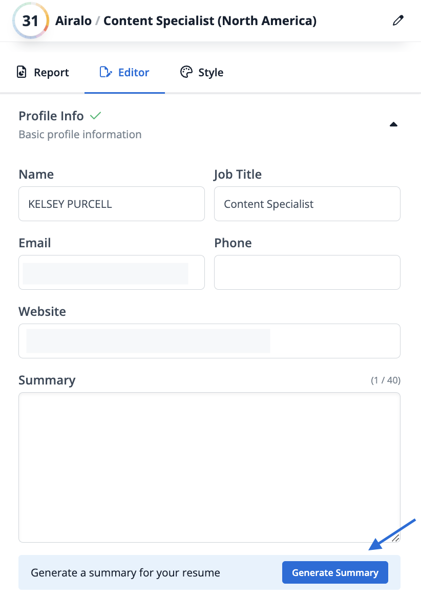 How to Write a Beginner Summary for Resume