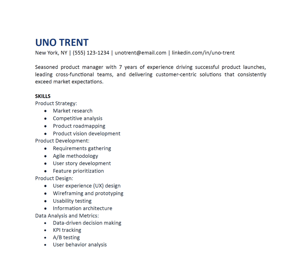 Descriptive Words For Resume Skills