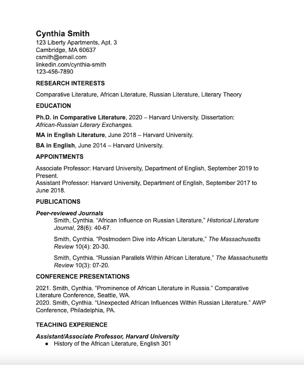 How To Write A CV For A Successful Job Search Jobscan