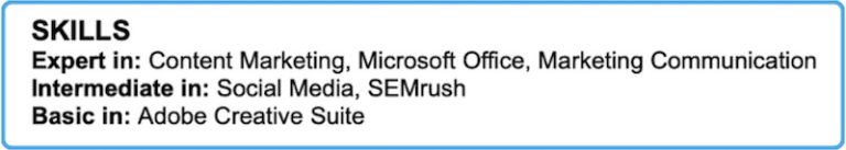 How To Highlight Skill Levels on Your Resume - Jobscan