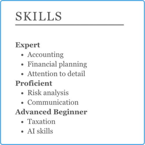 How To Highlight Skill Levels on Your Resume - Jobscan
