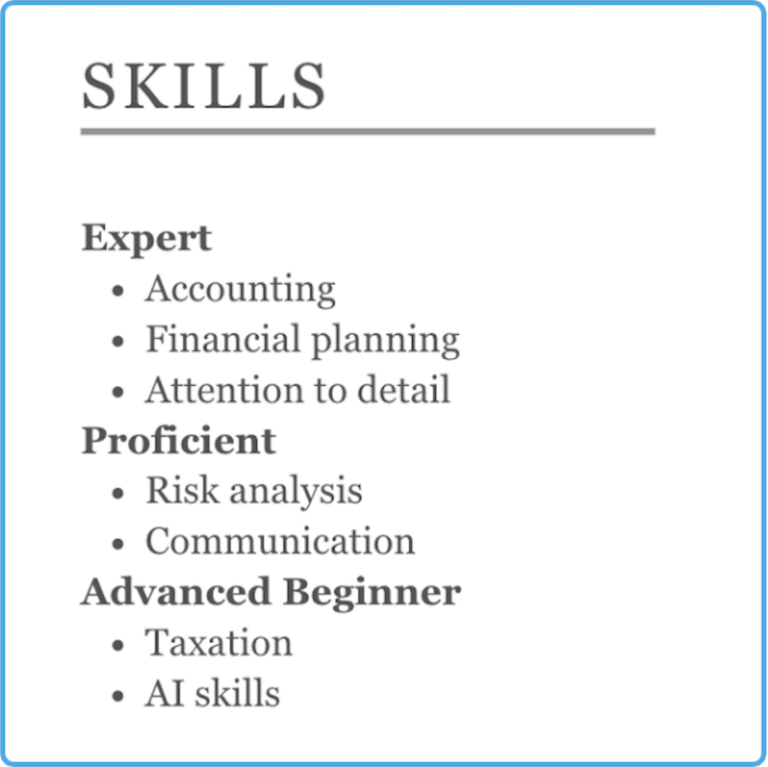 How To Highlight Skill Levels on Your Resume - Jobscan