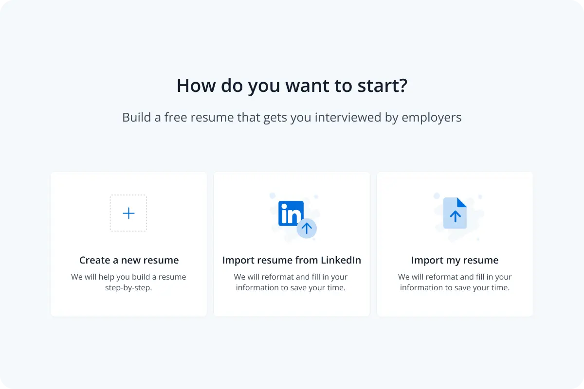 Free Resume Builder - Create an ATS Resume