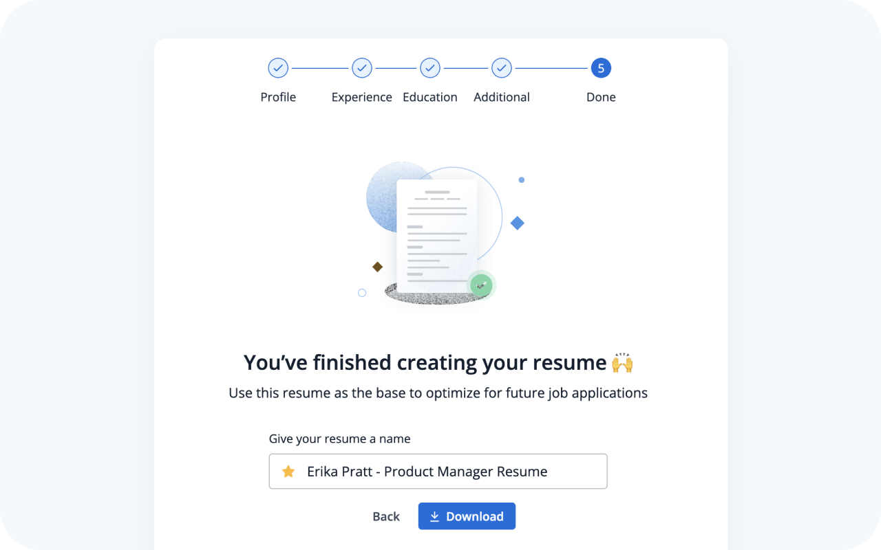 Free Resume Builder - Create an ATS Resume