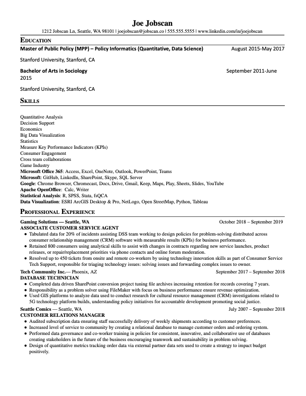 Resume Examples - Jobscan